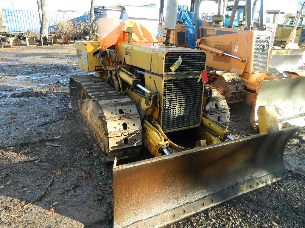 MASSEY FERGUSON 200 DOZER, 14'' TRACKS, 80'' 6-WAY BLADE, 1,182 HOURS