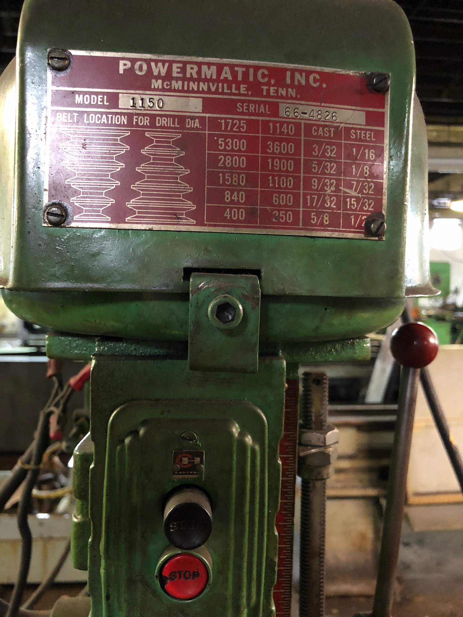 Powermatic 1150 Drill Press