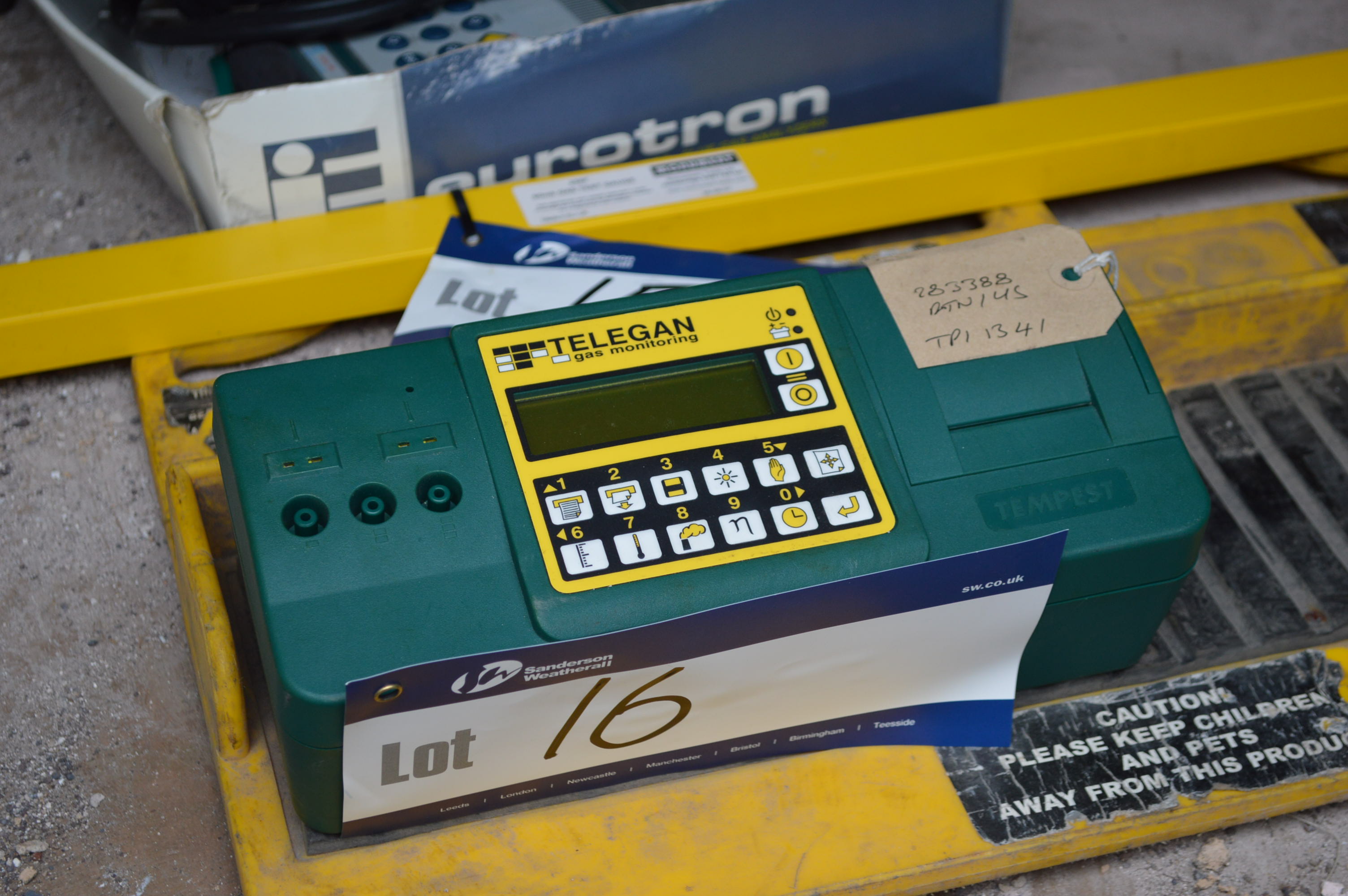 Telegan Tempest Gas Monitoring Unit, serial no. TP11341