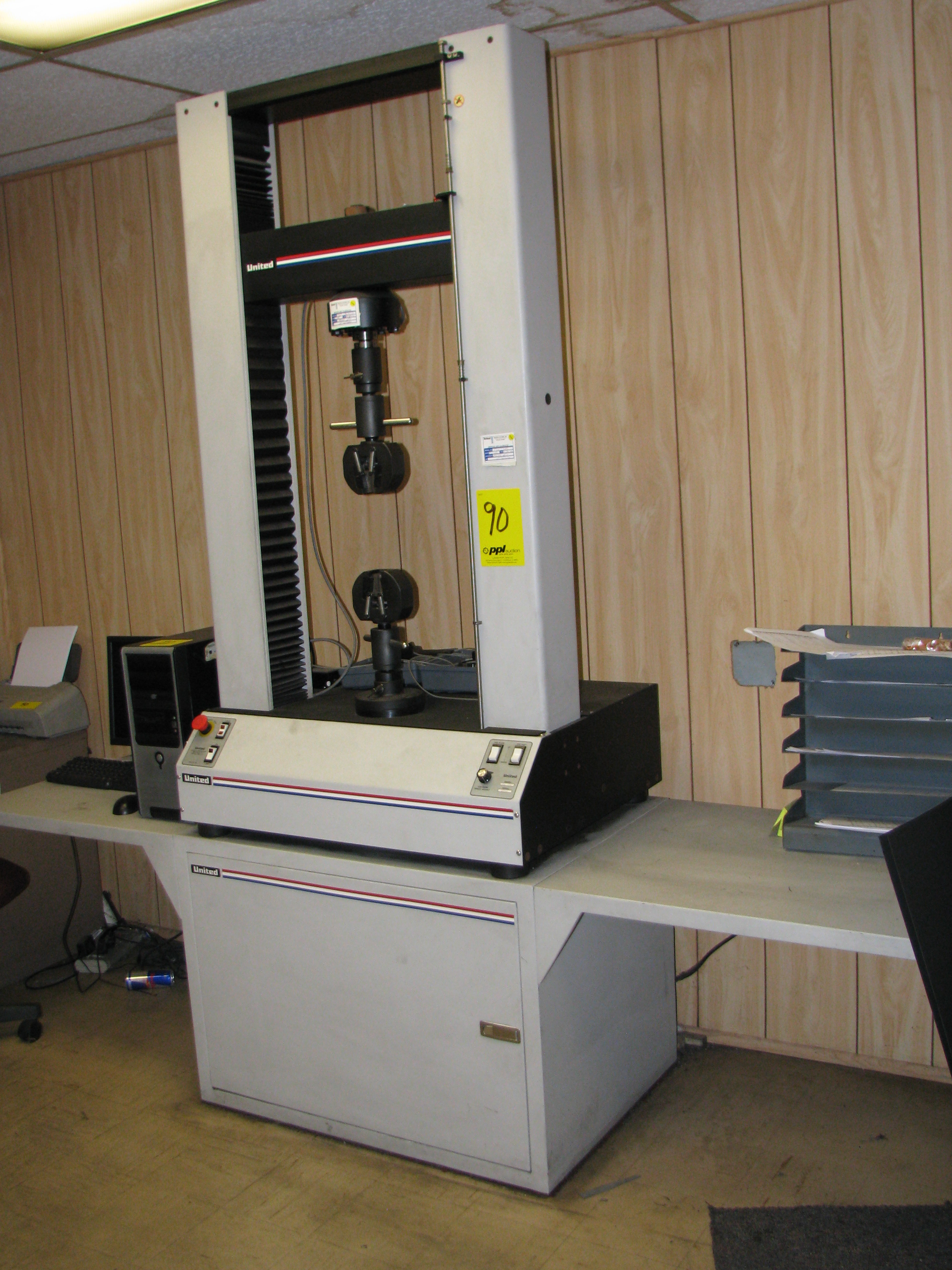 United 100,000 lb. Tensile Tester Model STM-100KN, S/N 0707545 (New ...