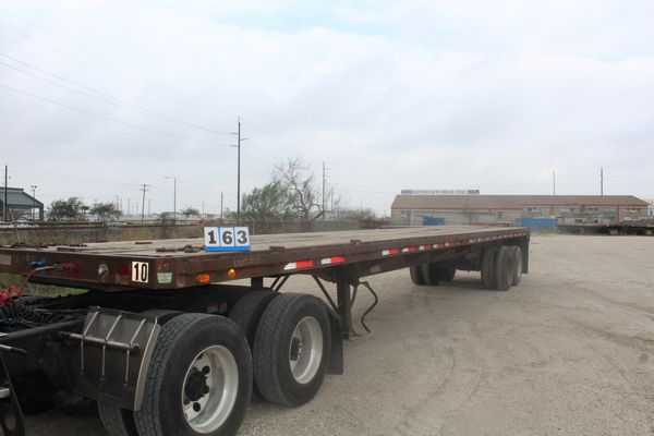#10, 1975 AZTEC FB TOKEN TRAILER, FLATBED 40', WEIGHT: 10900 LBS