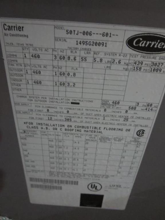 Portable AC Unit Carrier 50TJ-006-601 Portable AC Unit, Air Conditioner ...