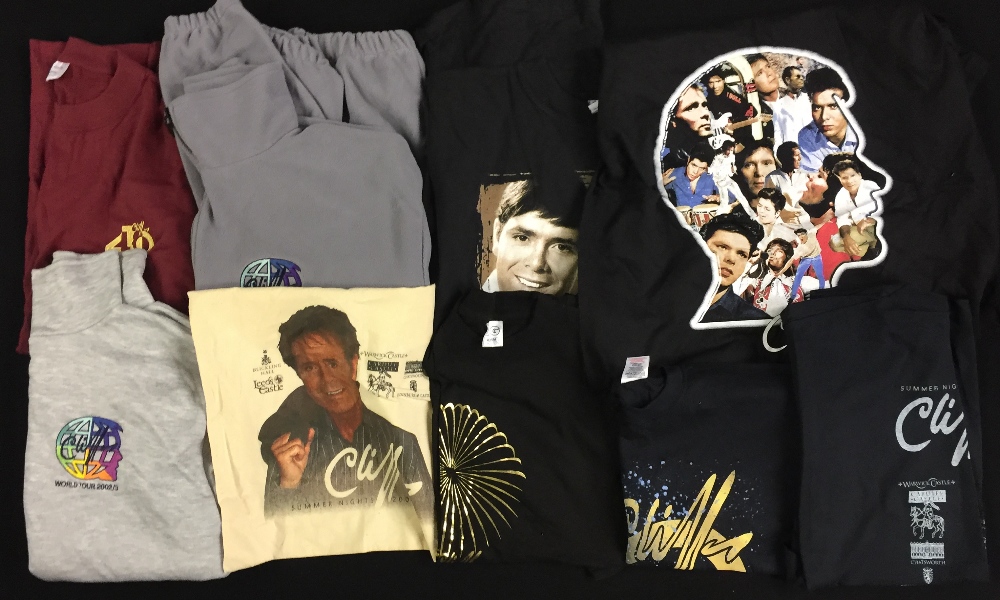 CLIFF RICHARD TOPS - 22 Cliff Richard tour t-shirts and jumpers from a ...