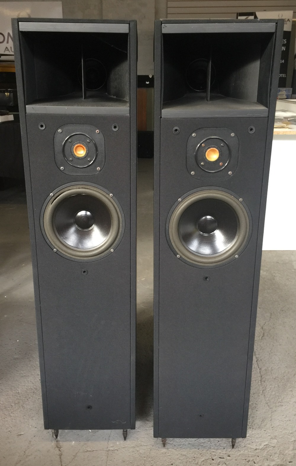 IMPULSE SPEAKERS - a pair of Impulse model H2 floor standing horn ...