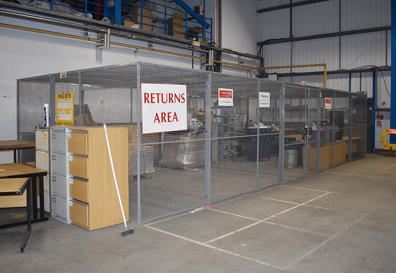 1 x Security Cage Enclosure For Warehouses - Ideal For Storing High ...