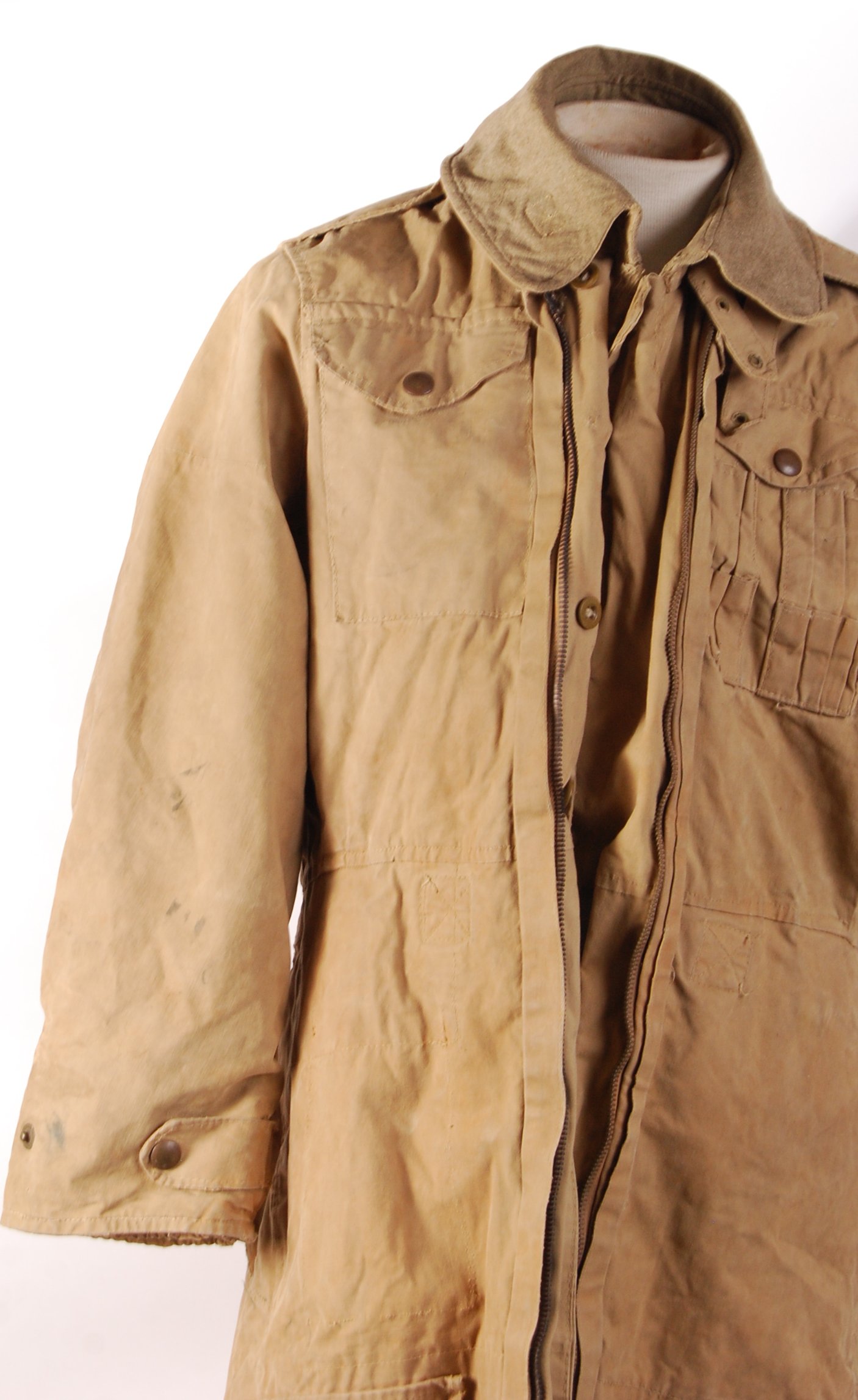 A WWII Second World War military dispatch rider's motorcycle uniform ...