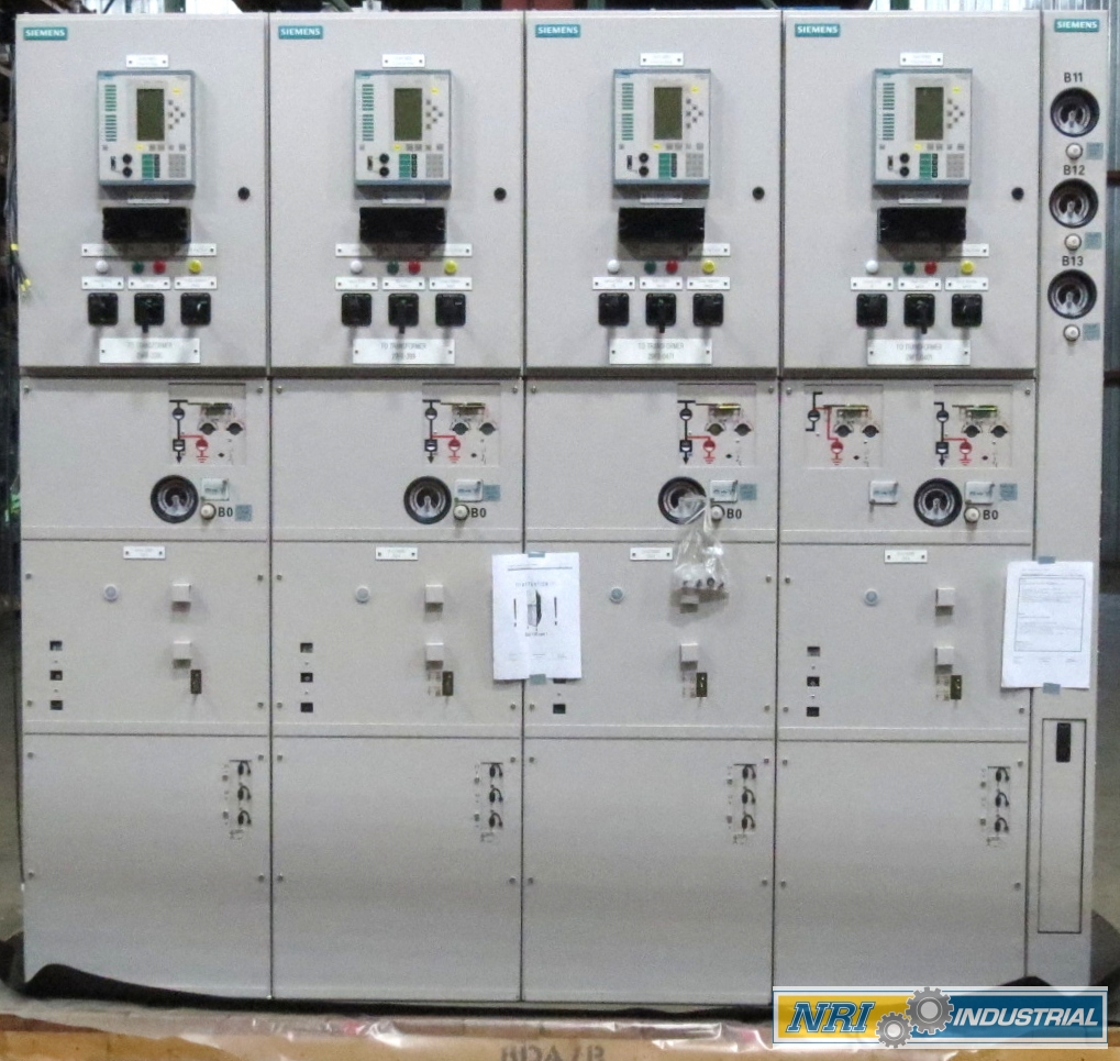 SIEMENS 8DA10 3AH49 GAS INSULATED FIXED MOUNT SF6 1250A AMP 38KV-AC ...