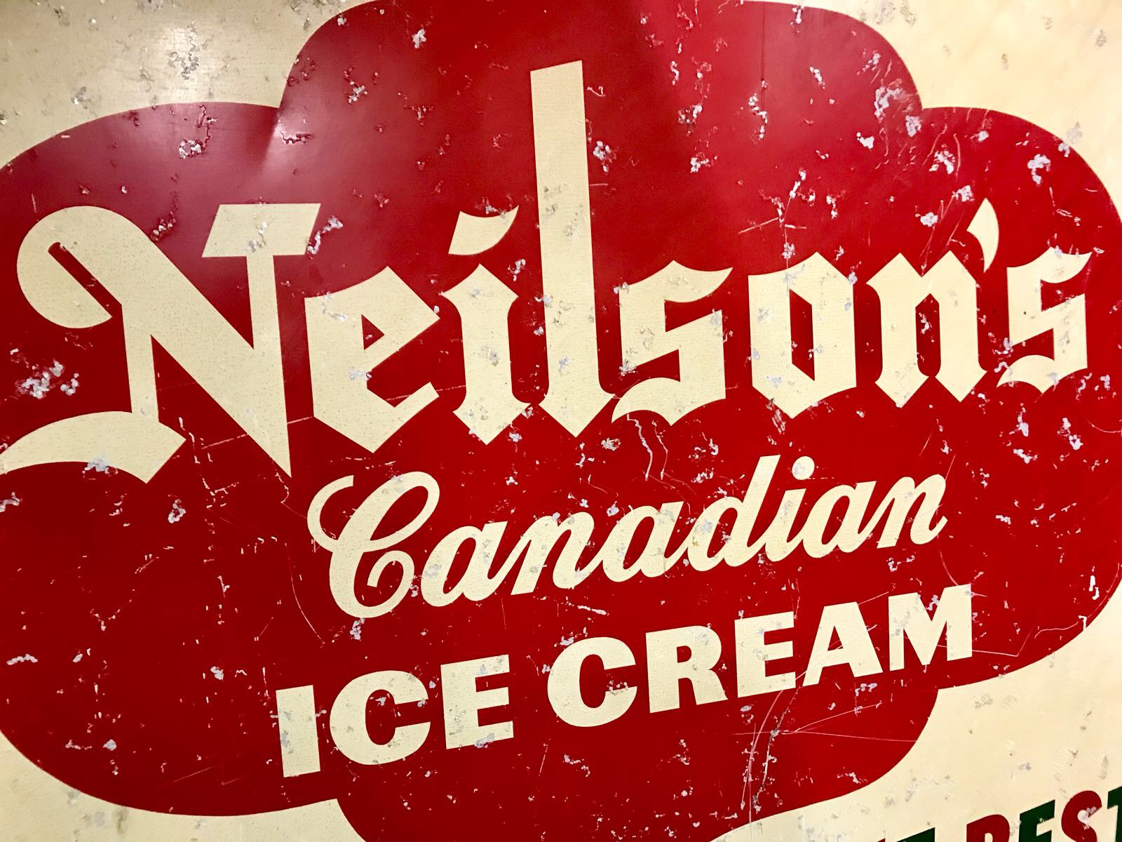 Neilson's Canadian ice Cream Metal Sign - 86cm x 61cm.