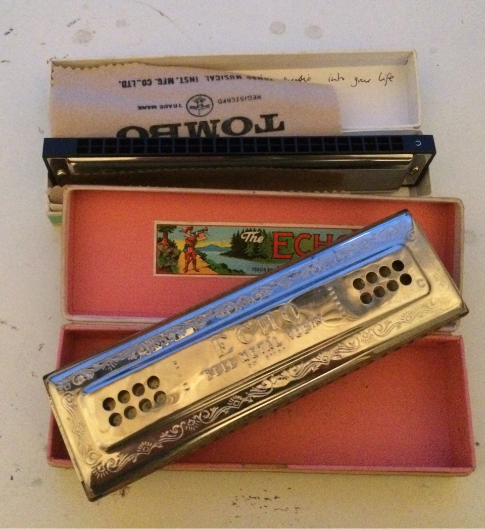Lot of 2 Vintage Boxed Hohner Harmonicas.The cost of UK FCR Postage for ...