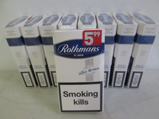 9 x Packets of 17 Rothmans Superkings Cigarettes RRP £ 53.91