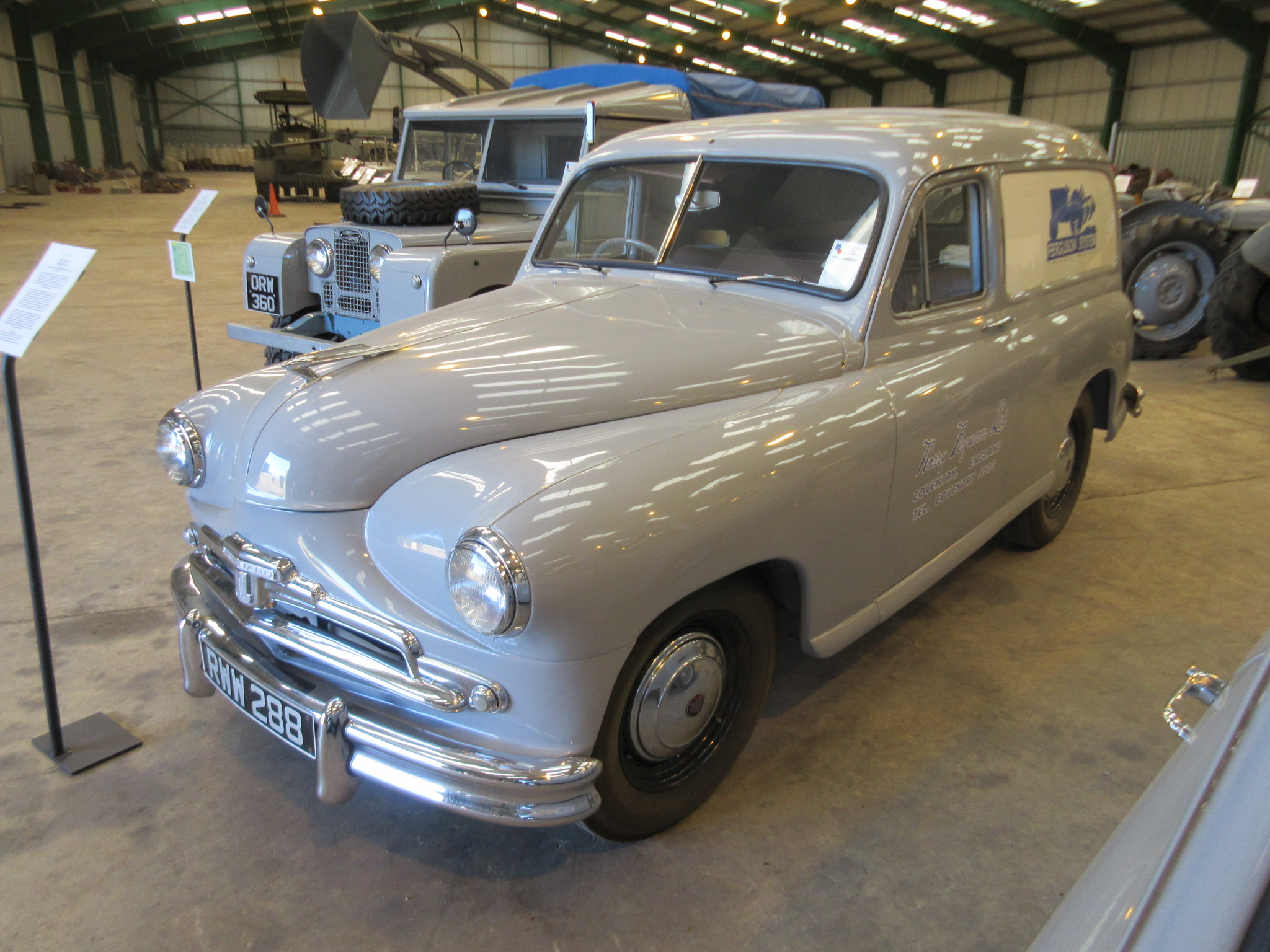 1956 Standard 12cwt Van Reg No: RWW 288 Chassis No: DEC 1747V Engine No ...
