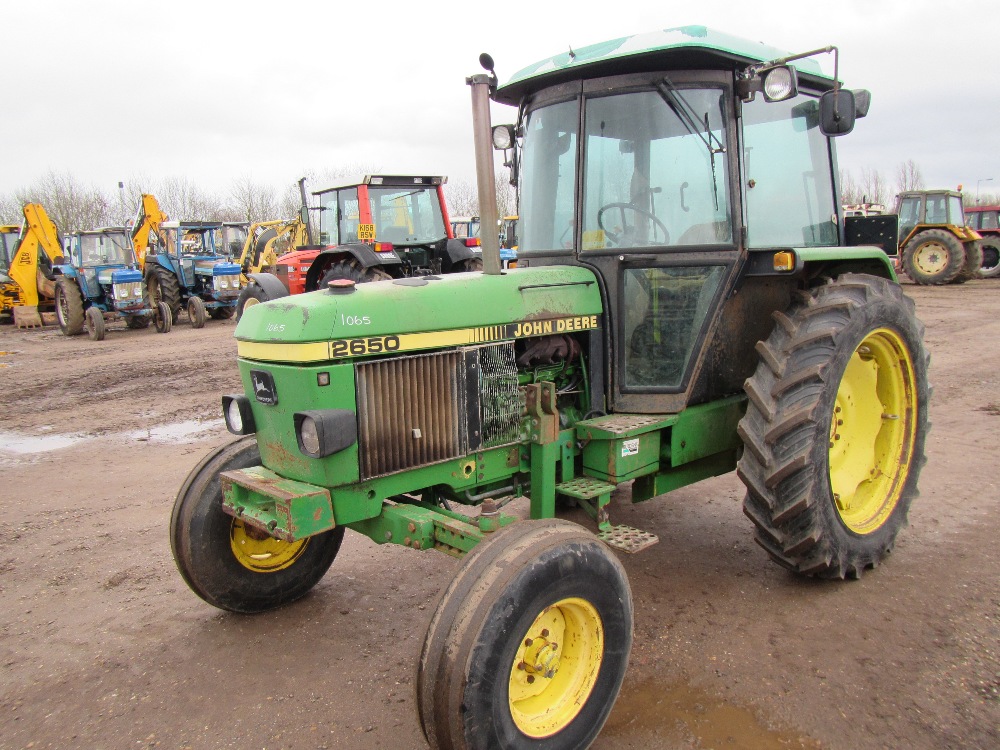 John Deere 2650 2wd 30kph Tractor with SG2 Cab, 2 Spool Valves, Pick Up ...