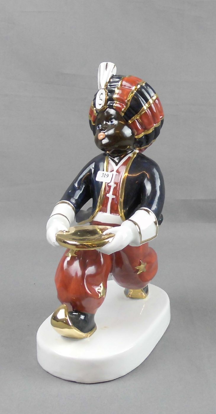 FIGUR: "DER SAROTTI - MOHR" (so bezeichnet), Porzellan, Manufaktur ...
