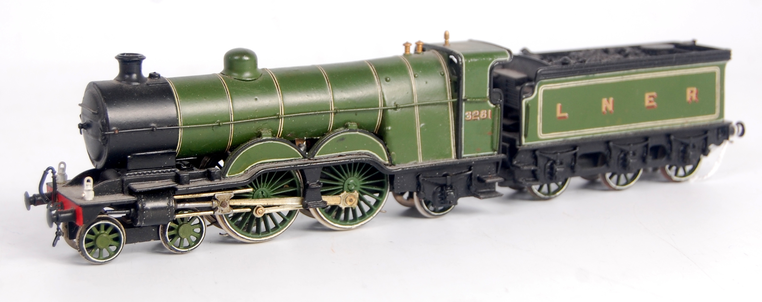 A white metal kit built and GNR Atlantic 4-4-2 engine and tender ...
