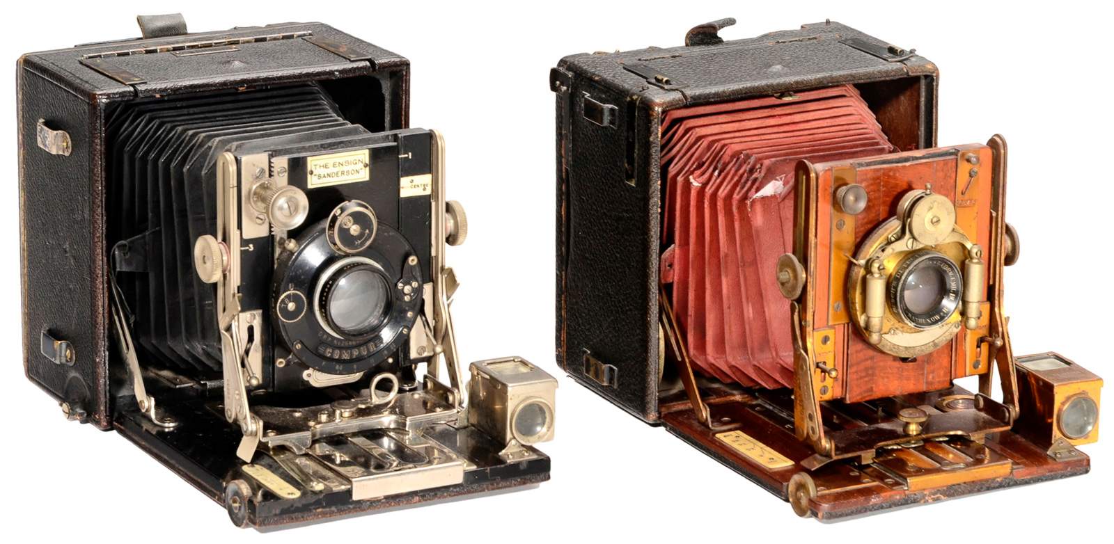 2 Sanderson Cameras, c. 1898 The Houghton-Butcher Mfg., London. 1) The ...