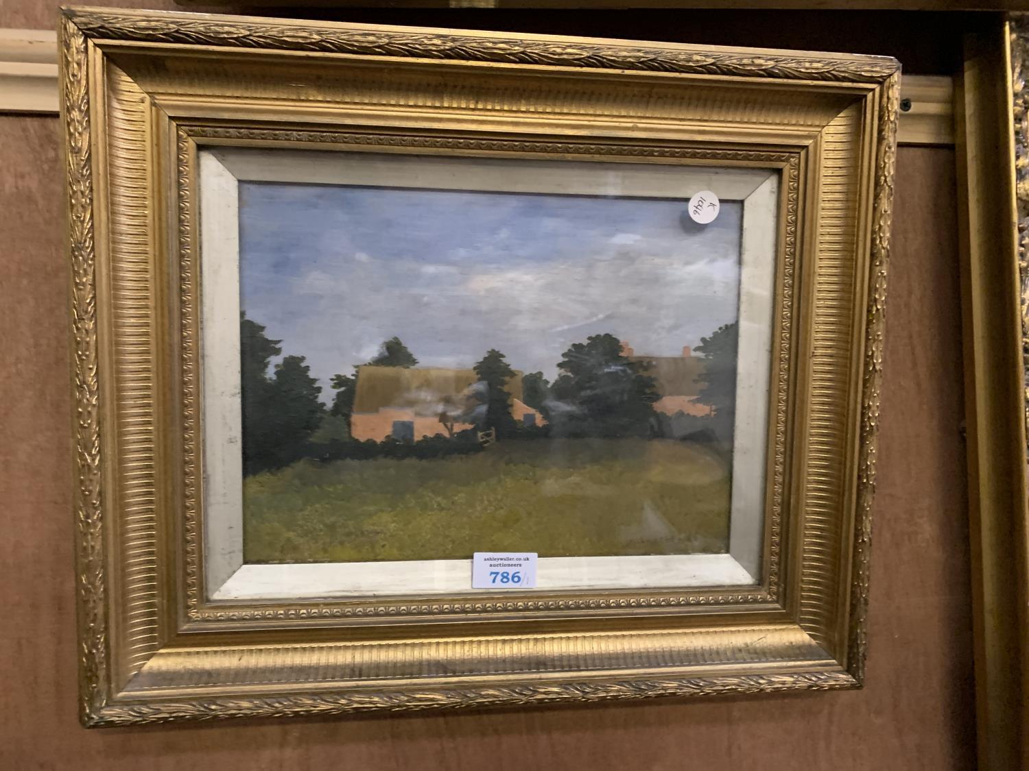 A FRAMED 1885 OIL PAINTING BY WALTER CARTER, IT WAS ONCE HUNG IN THE ...