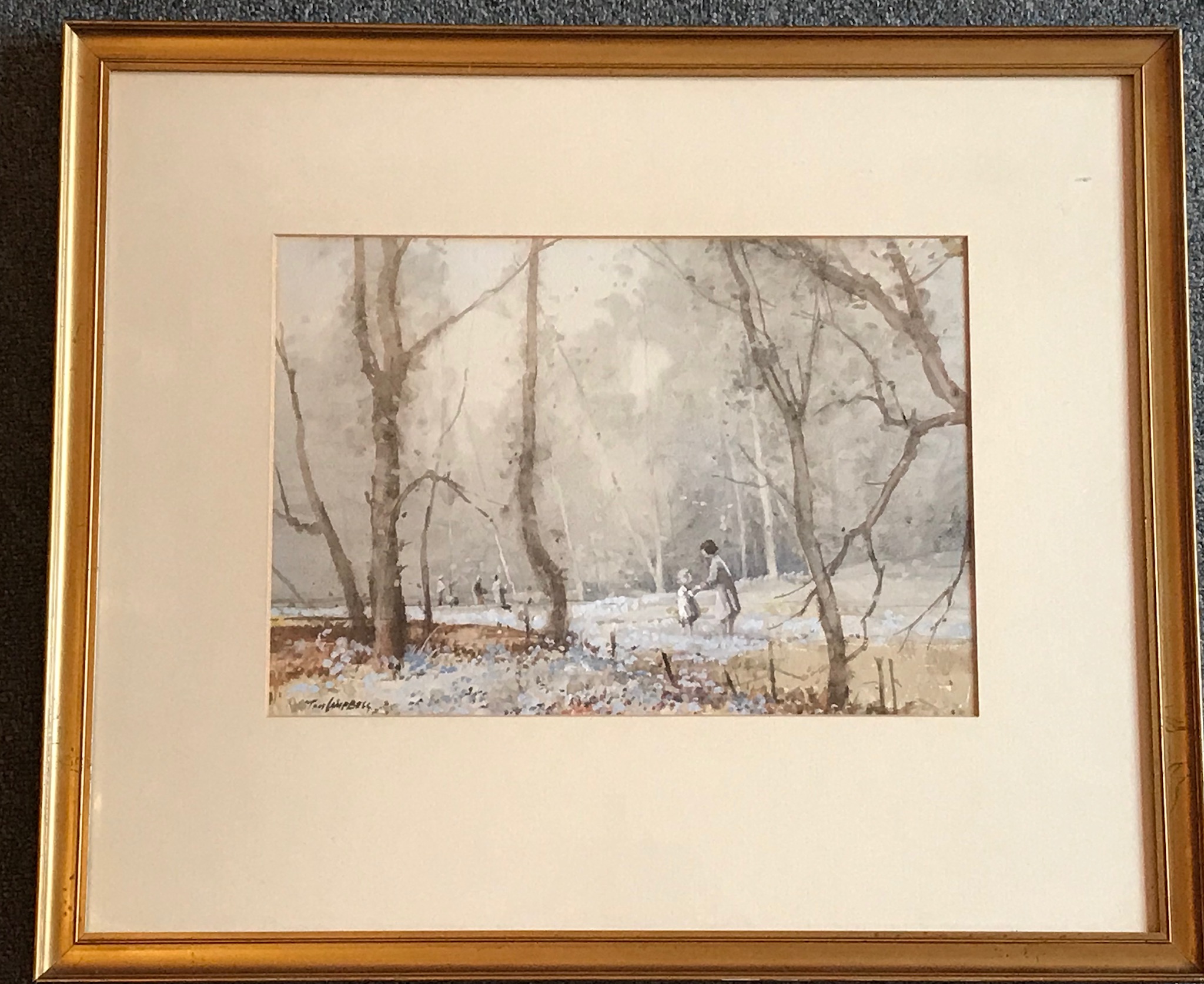 Original Signed Watercolour By Tom Campbell 1865-1943 (Scottish ...