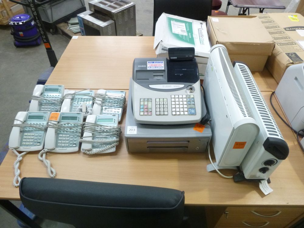* A Casio TE-2000 Electronic Cash Register together with 6 x NEC ...
