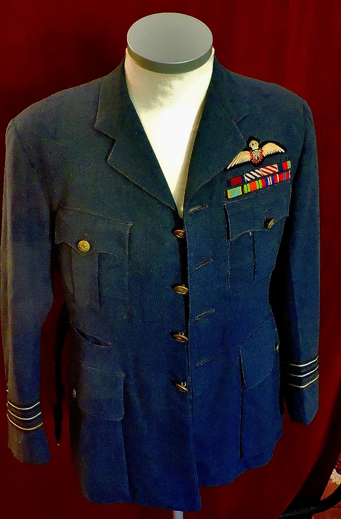 WWII RAF No.2 Dress Uniform at the rank of Squadron leader. Medal ...