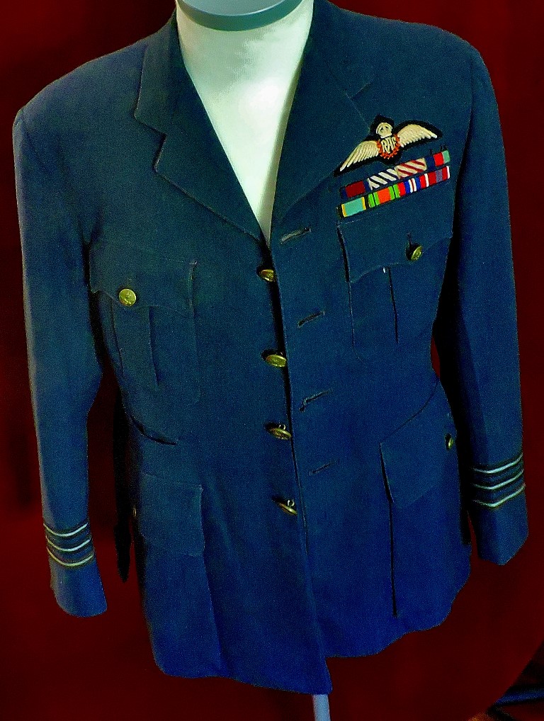 WWII RAF No.2 Dress Uniform at the rank of Squadron leader. Medal ...
