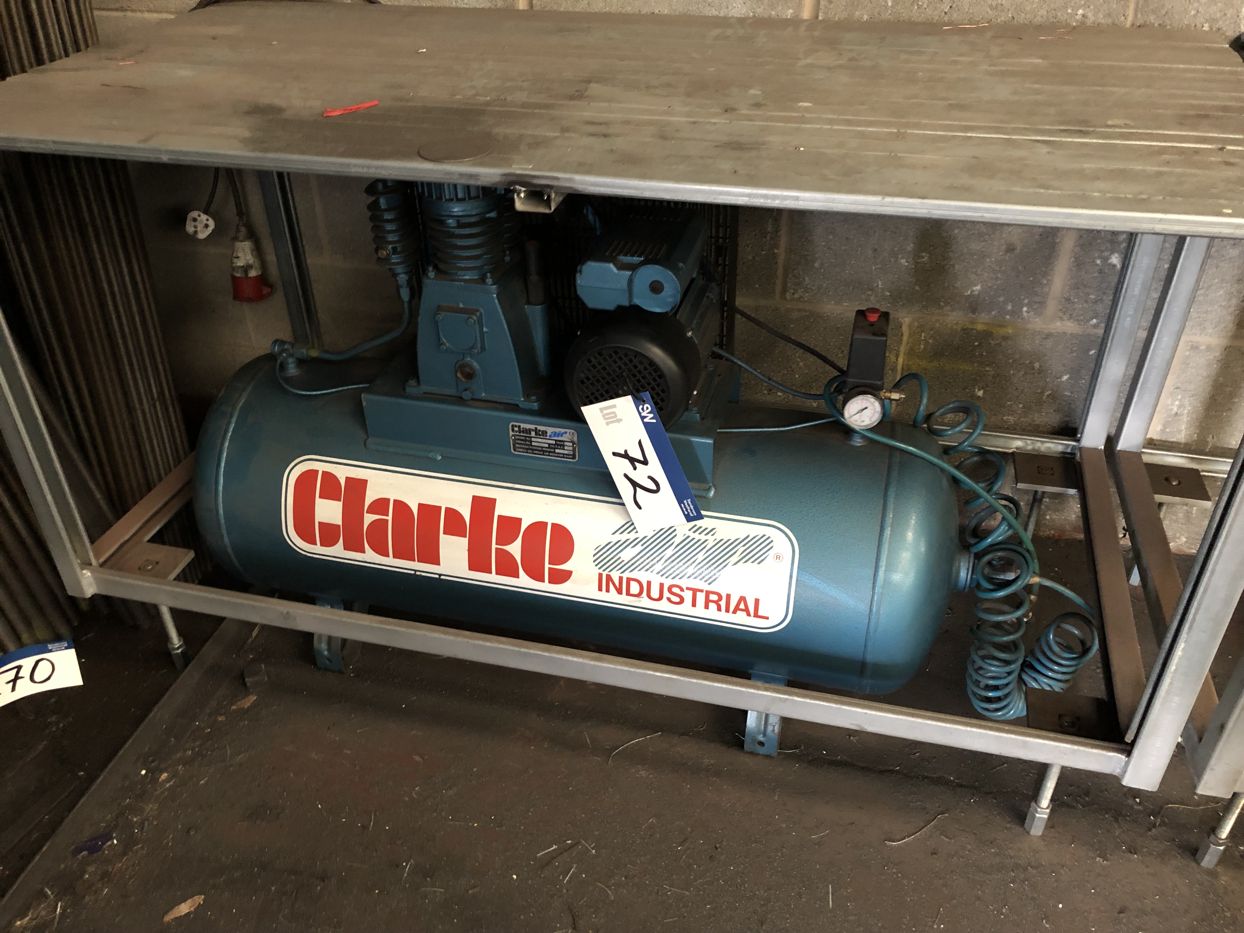 Clarke Air SE160150 Receiver Mounted Air Compressor, Serial Number ...