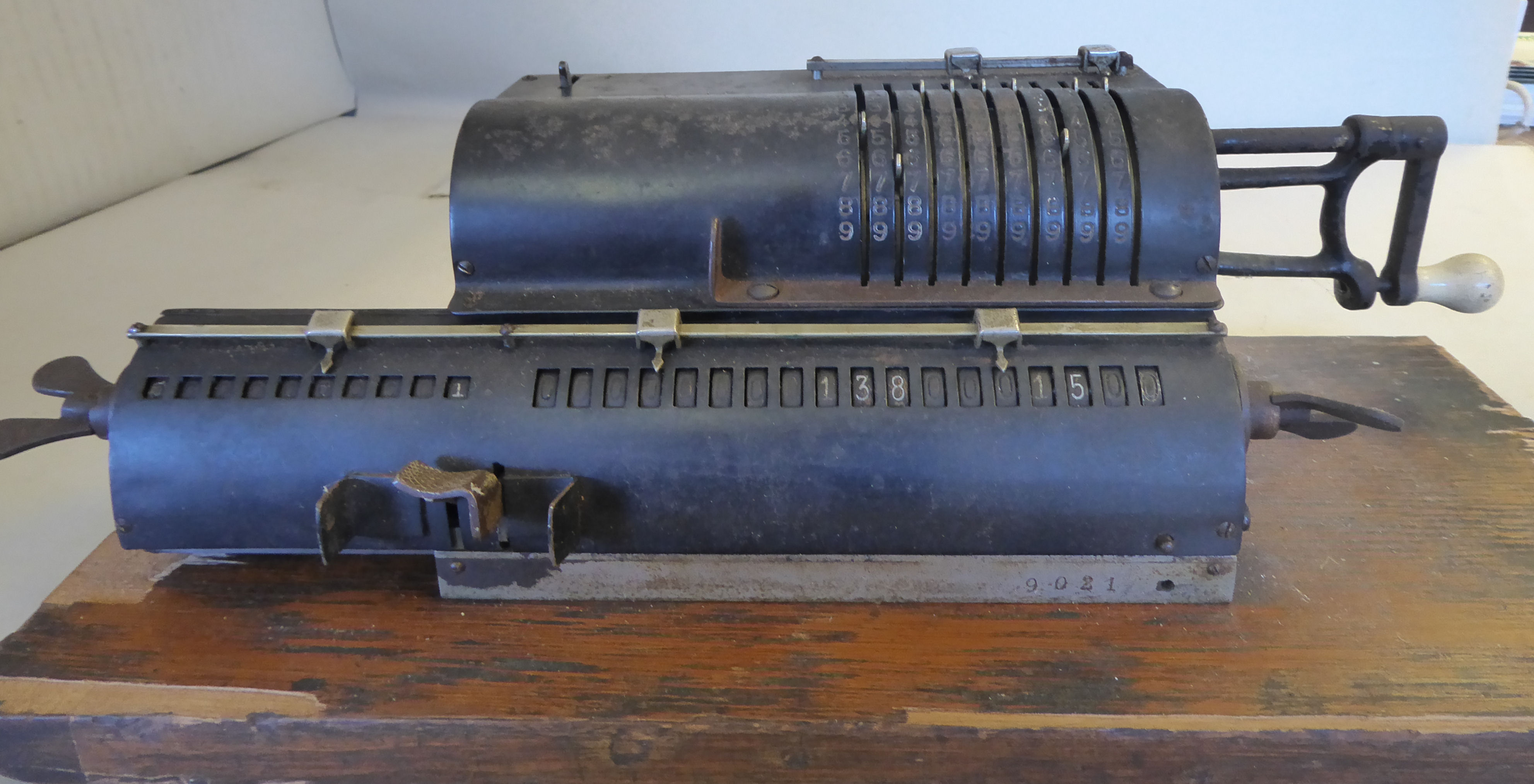 An early 20thC German made mechanical calculator