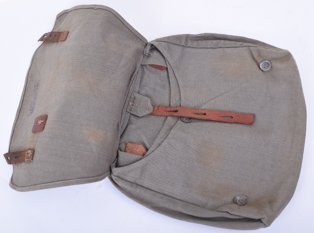 WW1 German Soldiers Bread Bag, heavy duty field grey canvas, superb ...