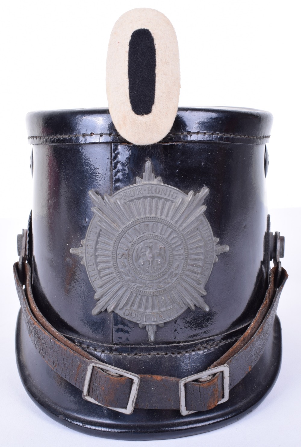 Prussian Guard Shako, a fine example of an all leather Prussian Guard ...