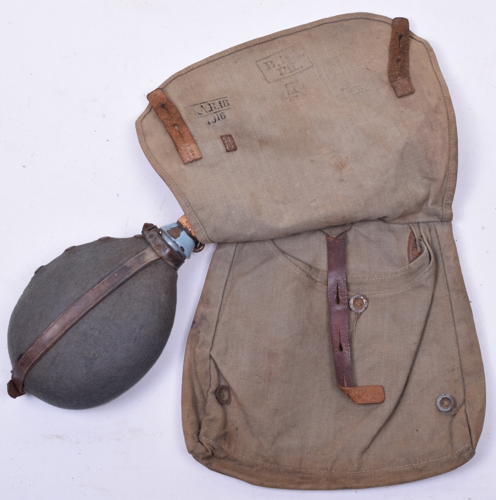 WW1 German Bread Bag and Water Bottle Set, heavy duty canvas enlisted ...