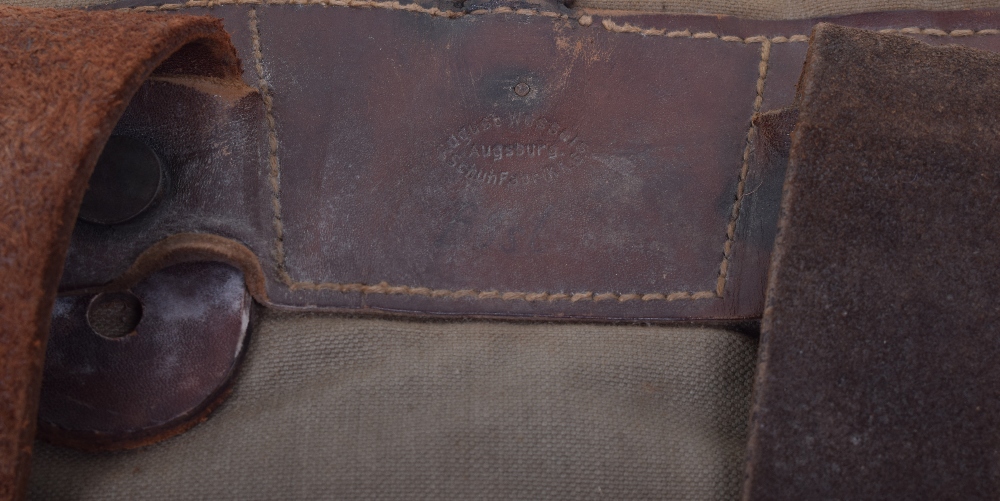 WW1 German Soldiers Tornister (Backpack) With Mess Tin Set, all canvas ...