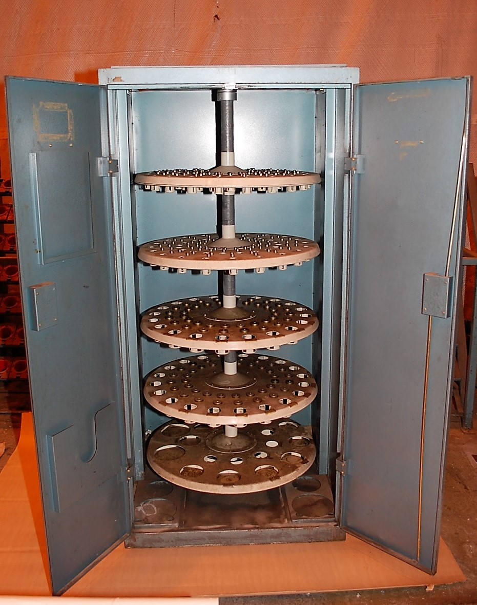 AMADA 5-Shelf Carousel-Style Tool Cabinet, 32" x 32" x 66"