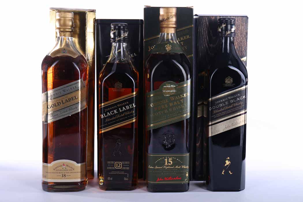 JOHNNIE WALKER DOUBLE BLACK Blended Scotch Whisky, 70cl, 40% volume, in ...