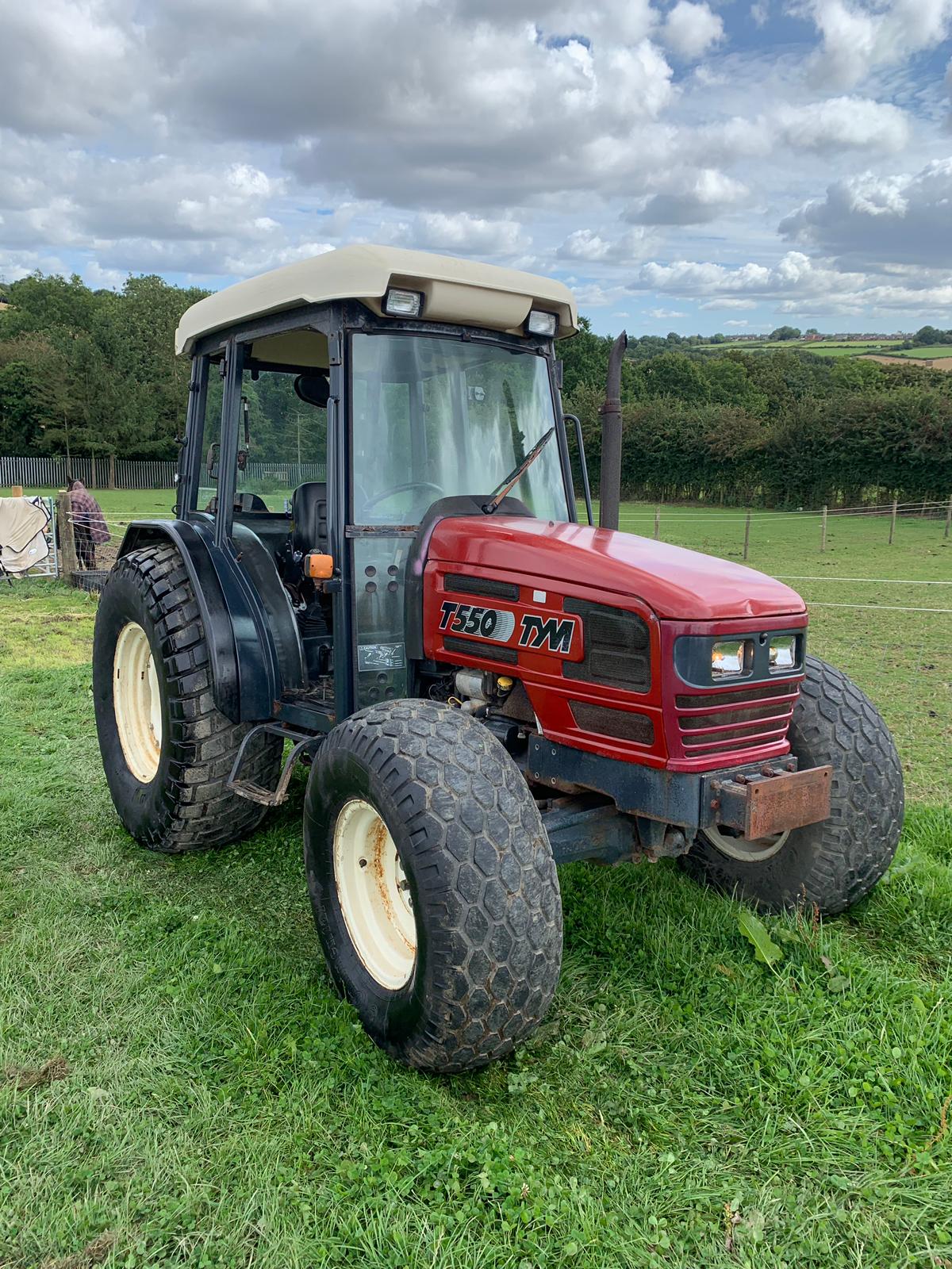 DS - TYM T550 COMPACT TRACTOR WITH CAB, RUNS AND WORKS, SHOWING 2219 ...