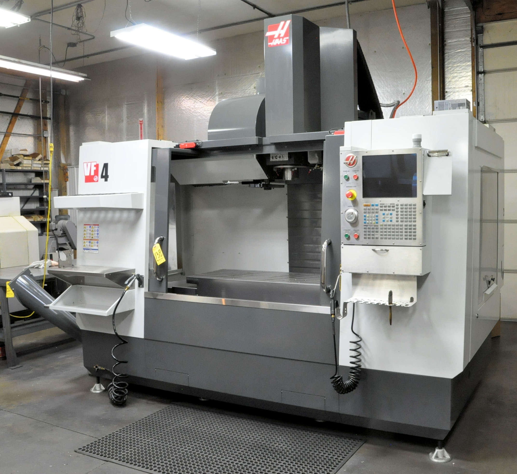 Haas Model VF-4 CNC Vertical Machining Center, s/n 1117473, New 2014 ...