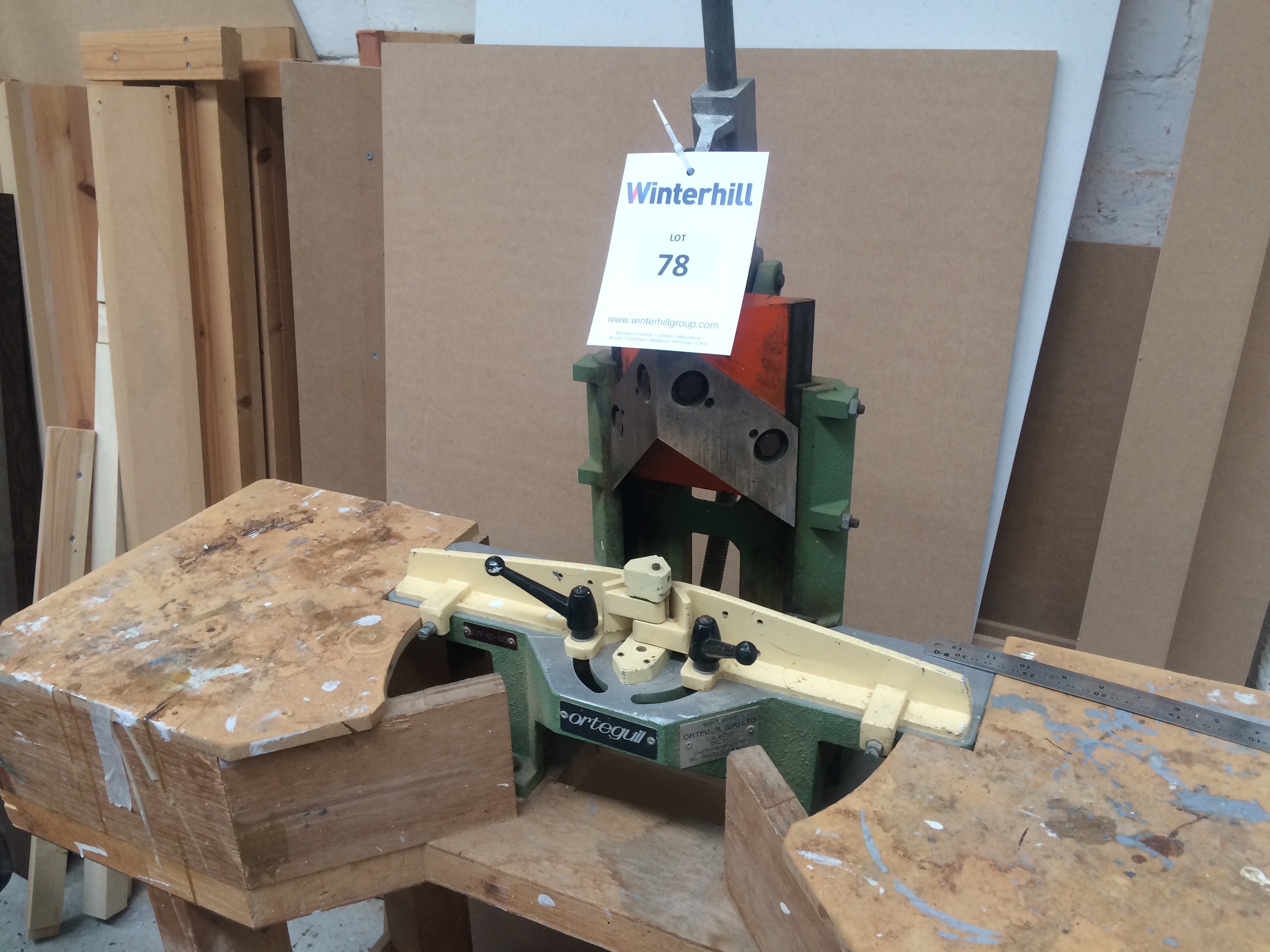 Orteguil Hand Operated Mitre Cutting Guillotine