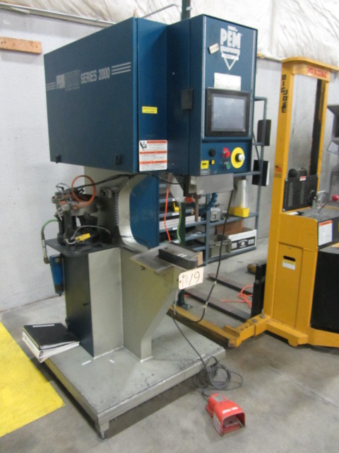 Pemserter Series 2000 8 Ton Insertion Press with 24'' Throat, PLC Touch ...