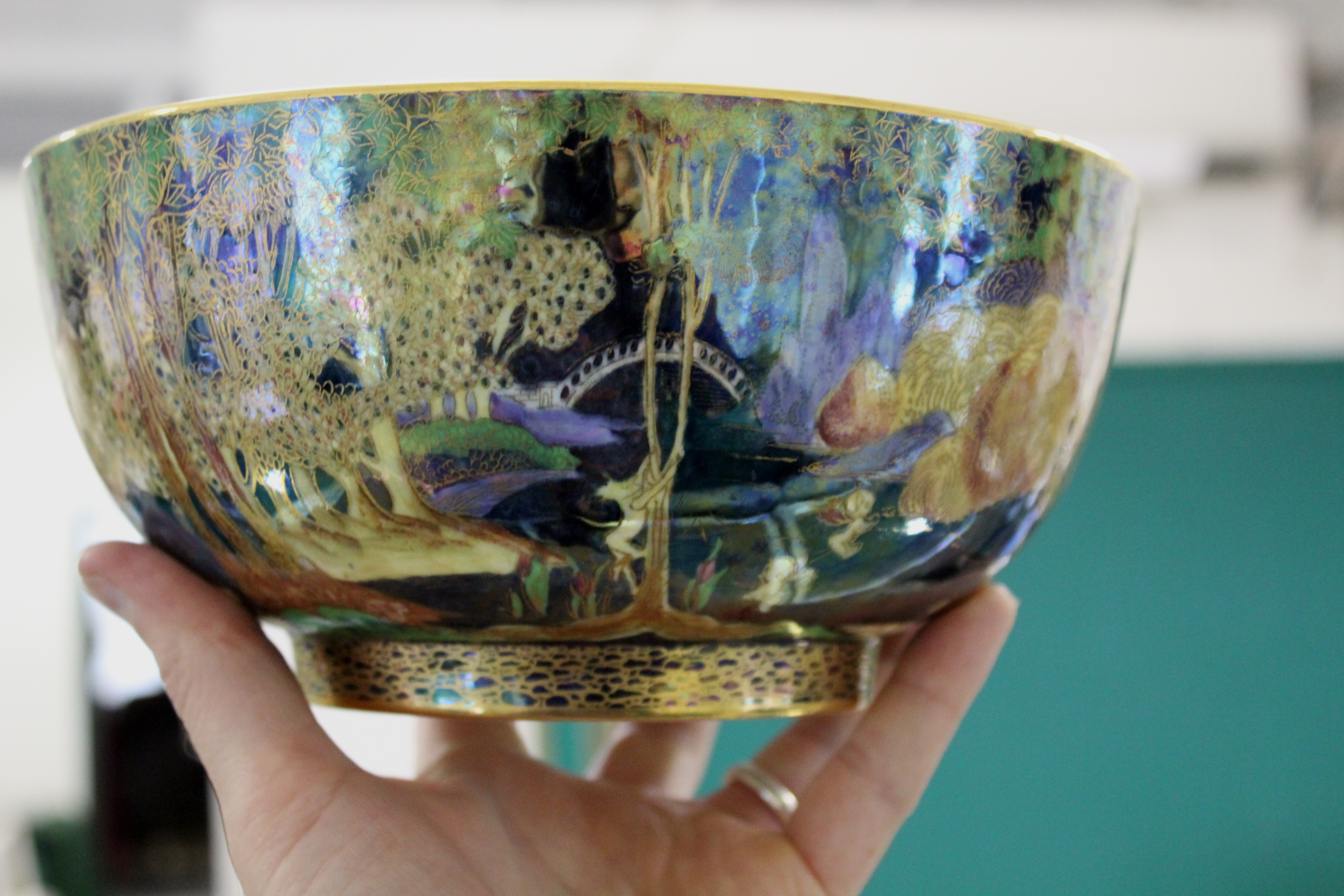 WEDGWOOD FAIRYLAND LUSTRE BOWL pattern no Z4968, and designed by Daisy ...
