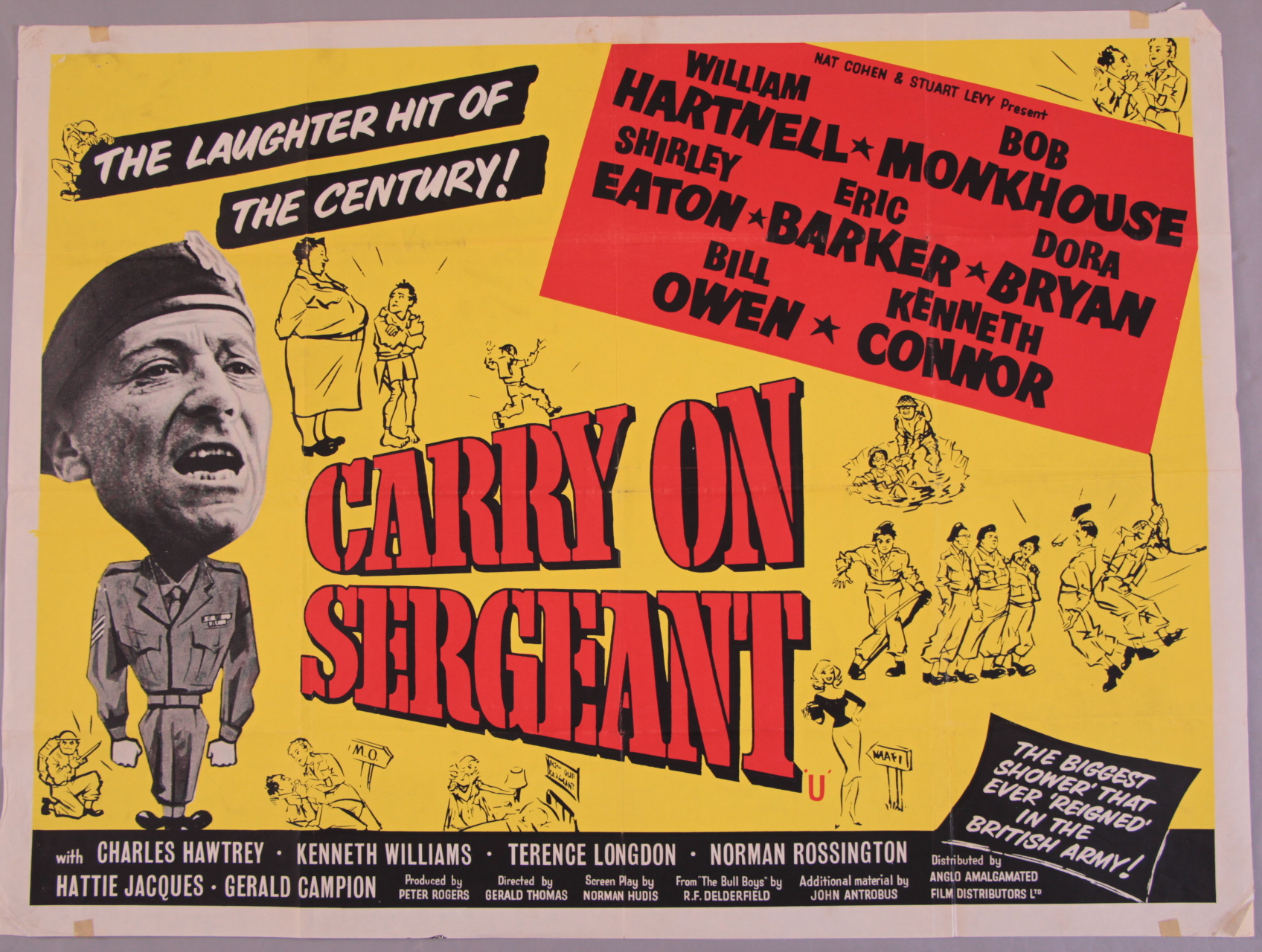 Carry on film posters including "Carry on Nurse" starring Shirley Eaton ...