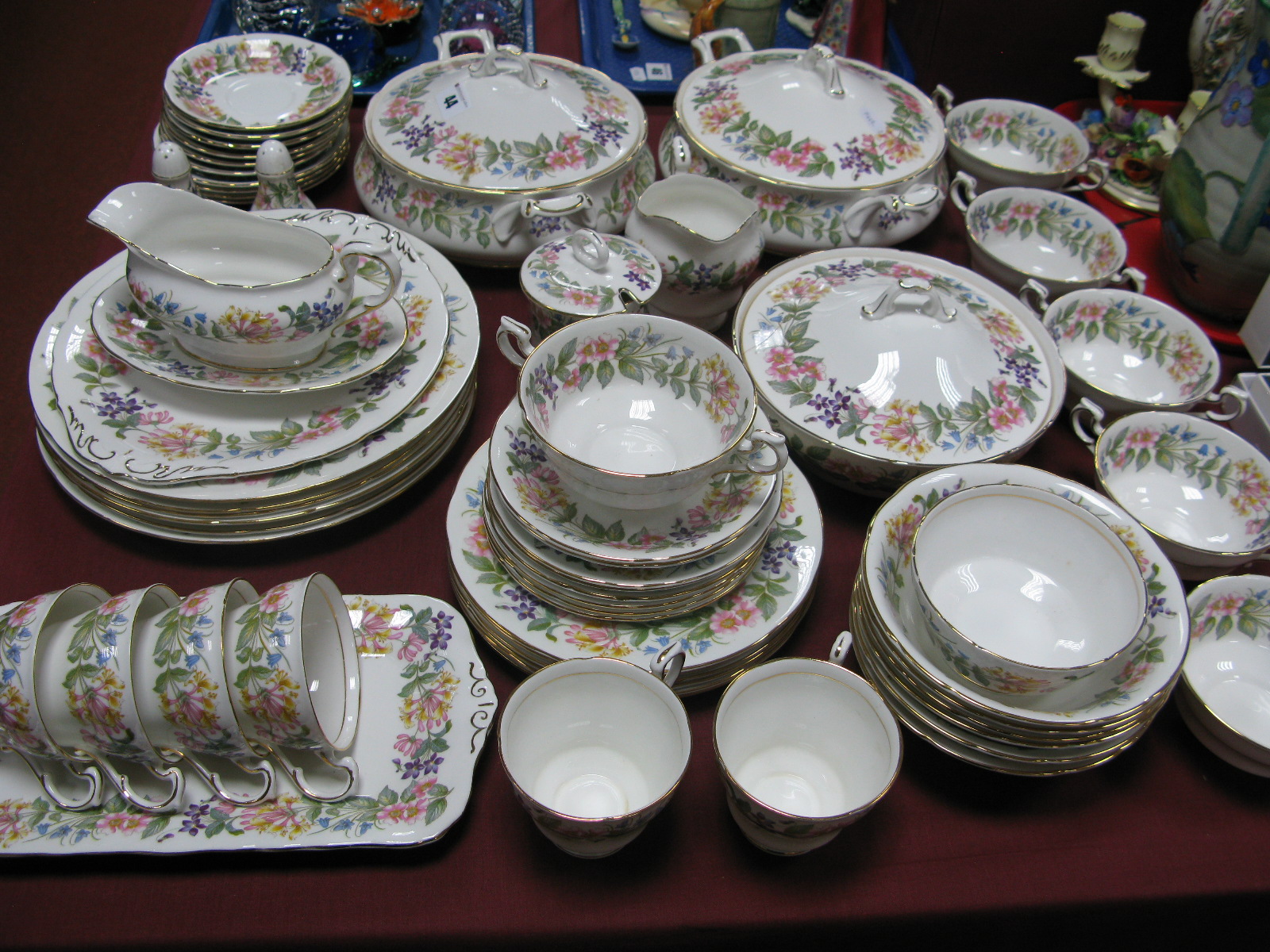 Paragon 'Country Lane' Pattern China Dinner Service, of approximately ...