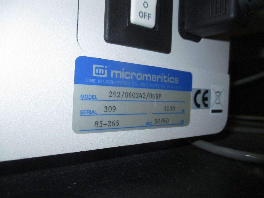 Model Micromeritics Tristar 3000 Surface Area and Porosity Analyzer ...