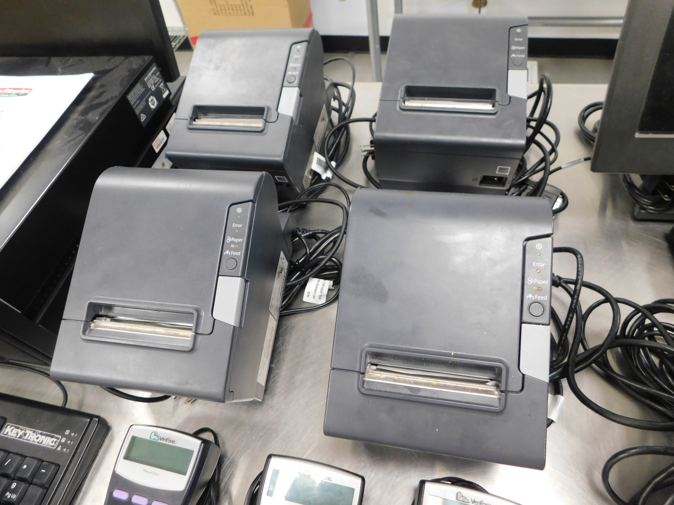 NCR POS System, (4) Touch Screens with Card Readers, NCR Terminal, (4 ...