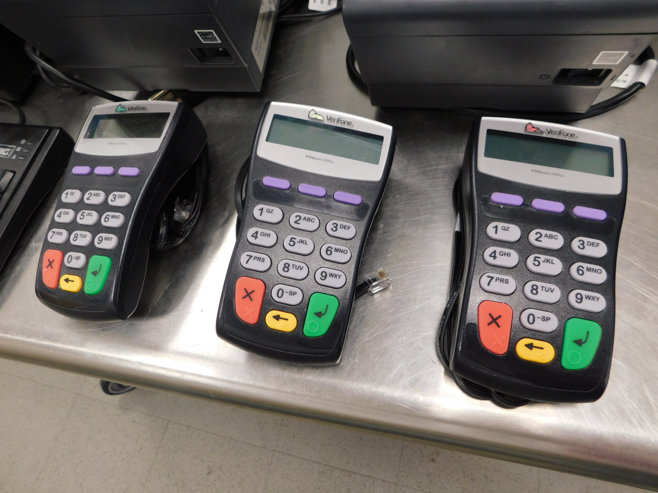 NCR POS System, (4) Touch Screens with Card Readers, NCR Terminal, (4 ...