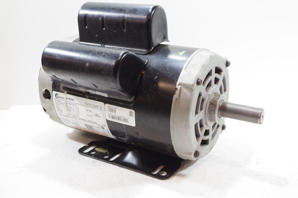 CENTURY AC Motor, 5 HP, 1 PH, 3450 RPM M/N B813