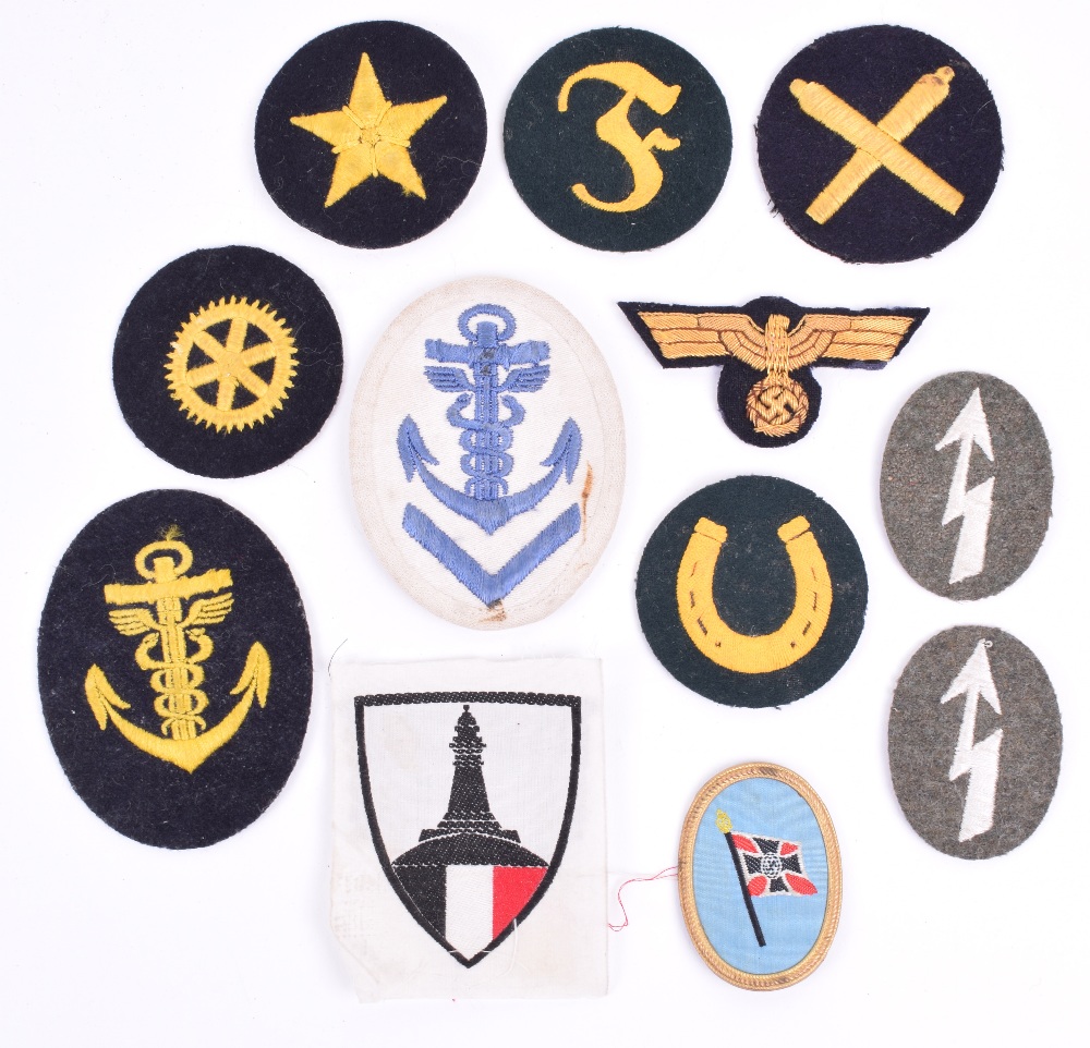 Selection of WW2 German Armed Forces Insignia, consisting of ...