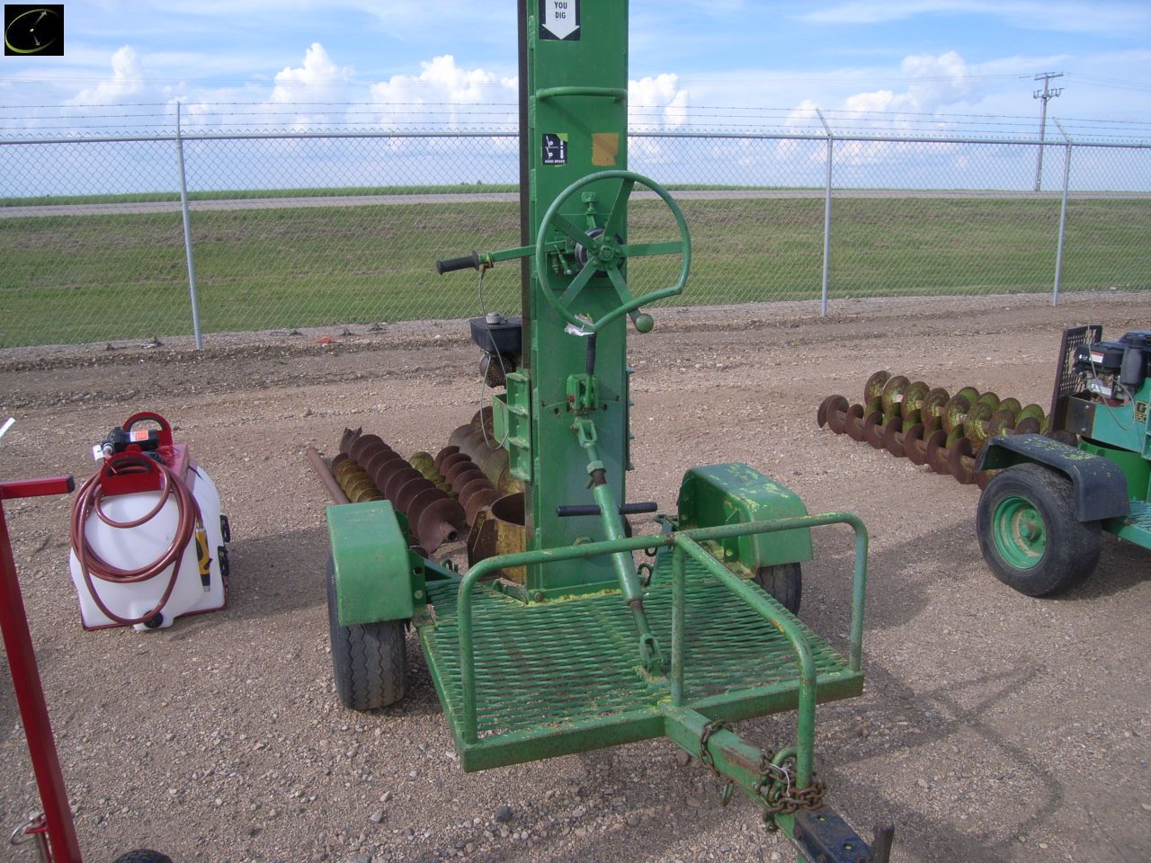 Dig R Mobile 550 post hole auger c/w 6 bits & extensions, SN 00574