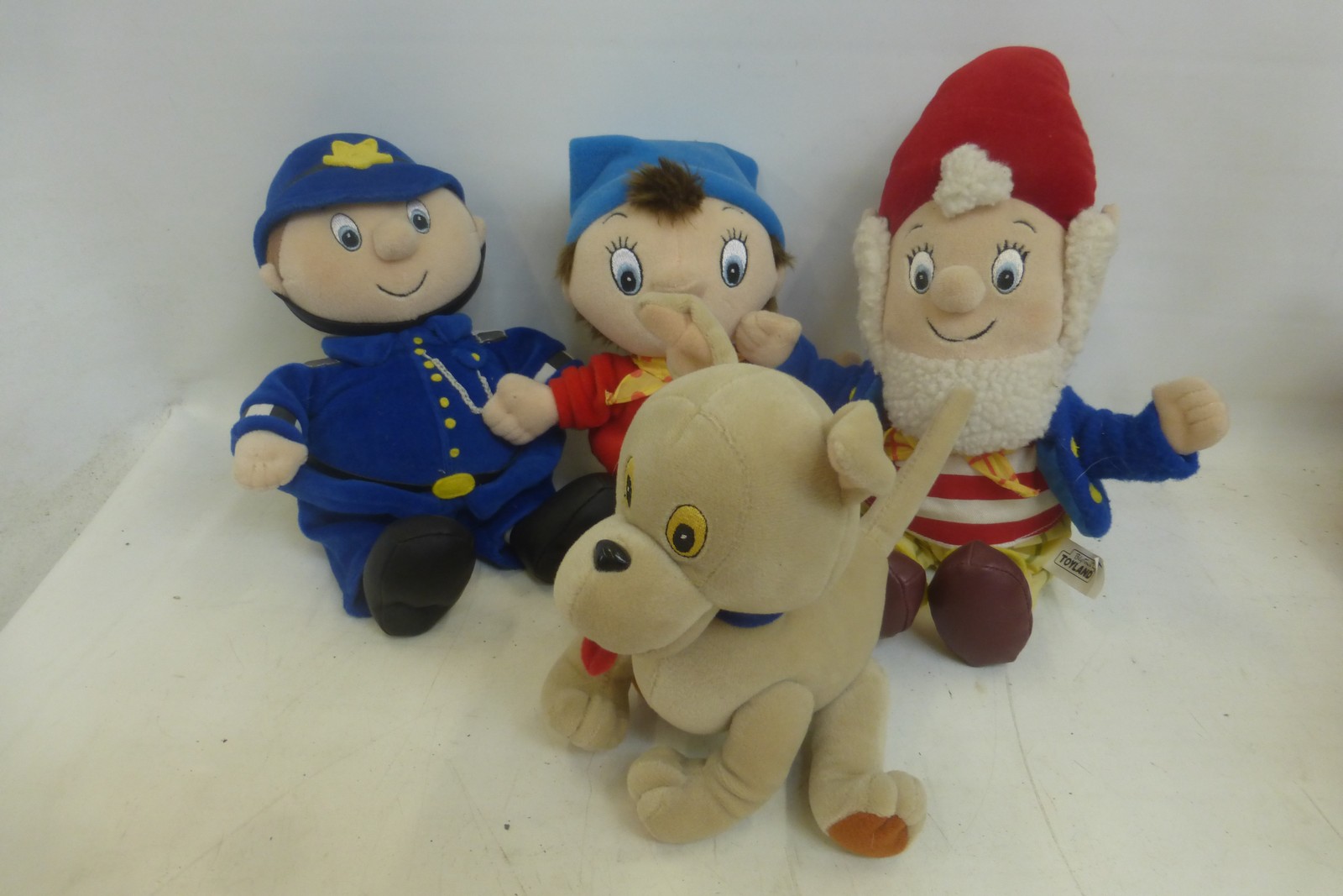 Four Blytons Toyland soft toys, including PC Plod, Noddy and Big Ears ...