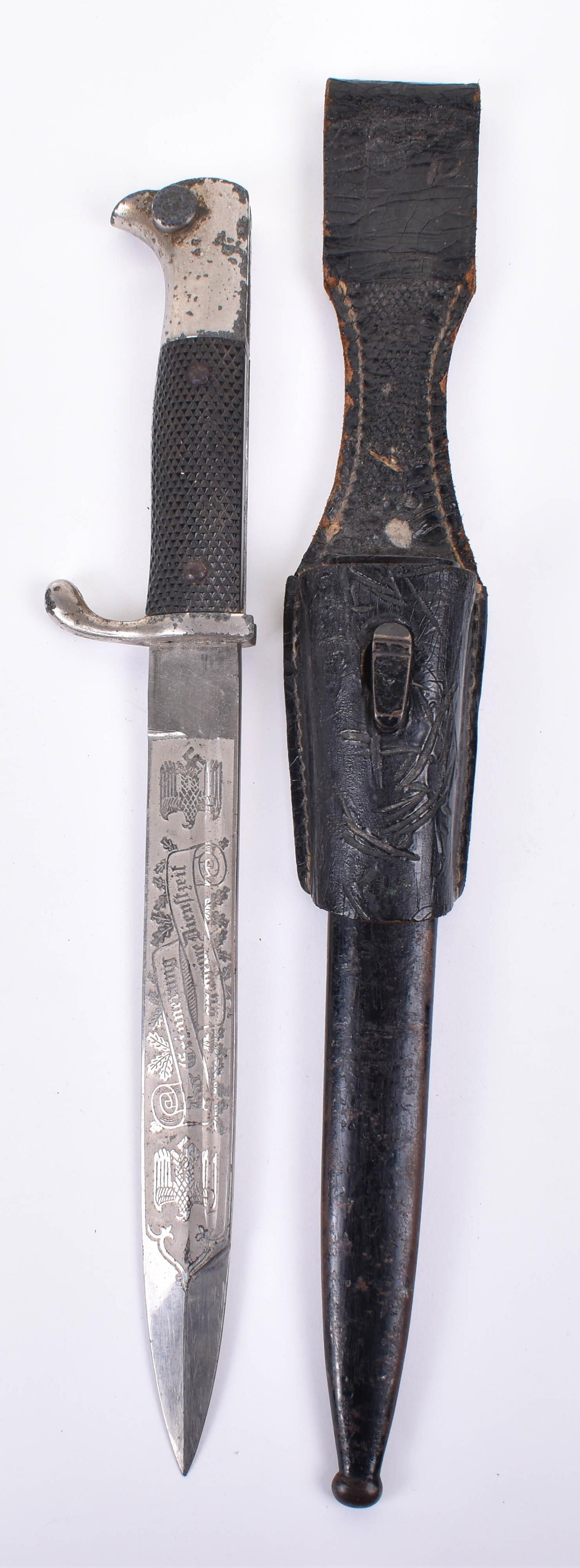 WW2 German Dress Bayonet with Memory of My Service Engraved Blade by ...