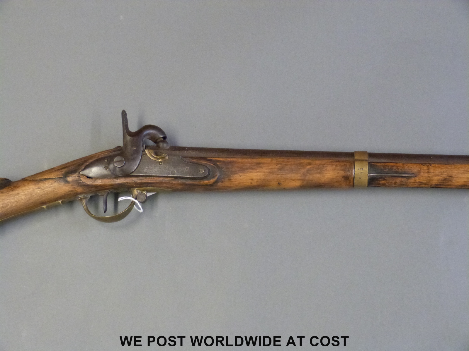 Russian 1839 Tula percussion musket converted from flintlock with lock ...