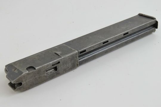 A German WWII MP28 Schmeisser SMG 32 round 9mm stick magazine made by D ...