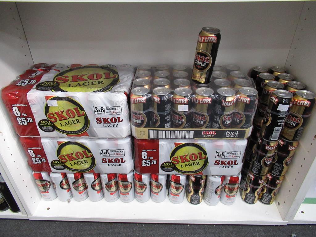 A Qty of Skol Lager & Skol Super RP in excess of £100